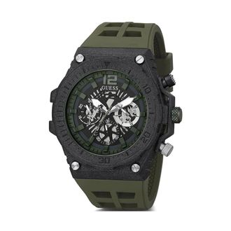 Guess Homme, Accessoires, Vert, Taille: ONE Size Montre Analogique en Quartz Synthétique Vert