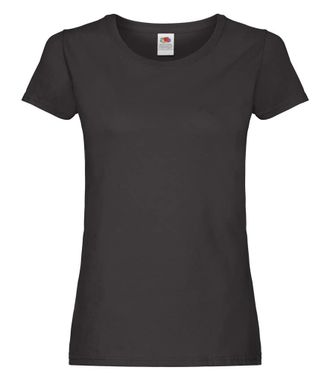 Fruit Of The Loom Ladies Iconic T-Shirt Gr&ouml;&szlig;e S - XXL, Farbe:schwarz, Gr&ouml;&szlig;e:XS