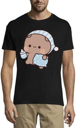 Generic Bubu Dudu Going to Sleep Crew Neck T-shirt en coton pour homme Noir, Noir, XL