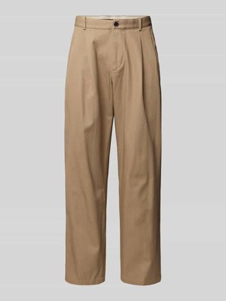 Tommy Hilfiger Wide Fit Bundfaltenhose aus reiner Baumwolle