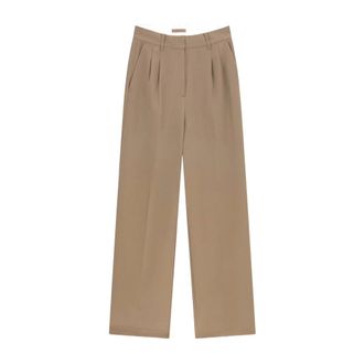 Guess Pantalon Theoline Perfect - Femme - Pantalons - Beige - Taille: 36 FR