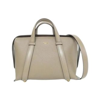 Fendi unisex, Pre-owned, Beige, Taille: ONE Size Sac &agrave; main en cuir Pre-owned
