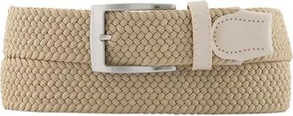 Alberto Herren Gürtel beige Textil