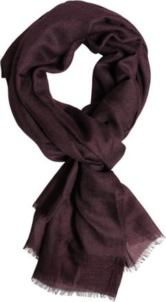 Dolce & Gabbana Mens Cashmere-Silk Blend Scarf Maroon