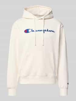 Champion Hoodie mit Label-Stitching