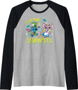 Disney Stitch & Angel Halloween Tea and SCRUMPets Wonderland Raglan