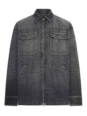 Balenciaga Jeansjacke - Grau