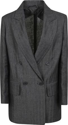Max Mara Femme, Vestes, Gris, Taille: 36 FR Veste Olimpia1