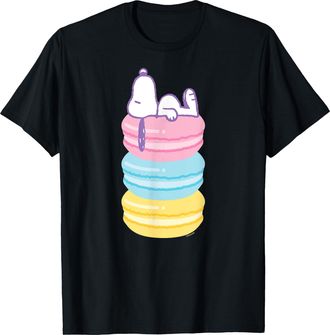 Peanuts Snoopy gestapelte Macarons T-Shirt