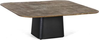 Giner&Colomer Giner Y Colomer - Table centrale avec base en fer et plateau en aluminium