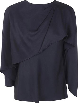 SIMKHAI Femme, Blouses et Chemises, Bleu, Taille: 44 FR Eliora Cape Top