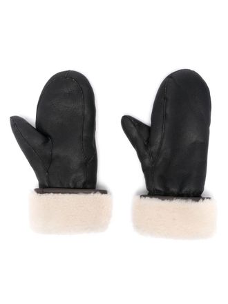 Yves Salomon F&auml;ustlinge mit Shearling-Futter - Schwarz