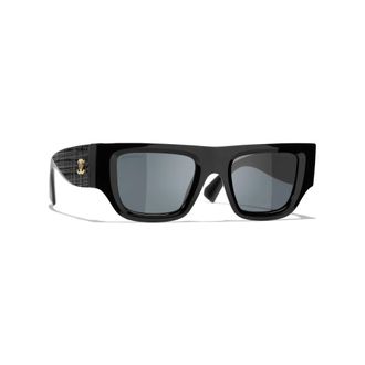 Chanel Square Sonnenbrillen - - Accessories - Damen - Schwarzk - 49 MM