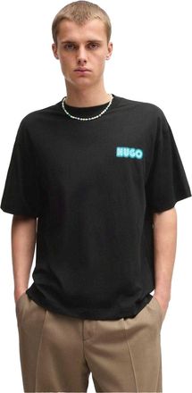 HUGO BOSS Hugo - Duwood T-Shirt f&uuml;r Herren, Baumwolle, Regul&auml;r (Schwarz)