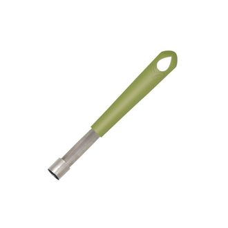 Fackelmann Fackelmann 687064 Apfelentkerner mit Griff aus umweltfreundlichem Kunststoff, Apfelentferner zum Entfernen von Kerzen, Edelstahl, Bio-Kunststoff, 20,5