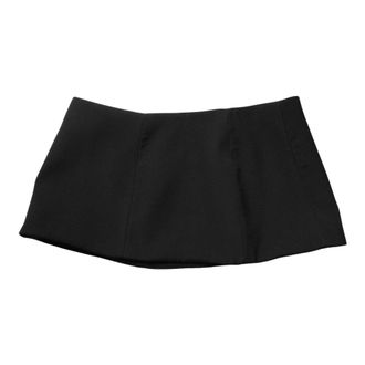Dolce & Gabbana Femme, Jupes, Noir, Taille: 38 FR Mini-jupe patineuse taille basse