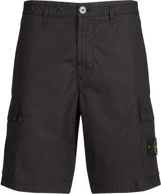 Stone Island Short en coton m&eacute;lang&eacute;