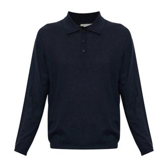 Lisa Yang Liam Cashmere Polo - - Knitwear - Herren - Blau - 2XL