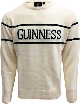 Guinness Manche Longue Col Rond pour des Hommes Sweat-Shirt Blanc XX-Large
