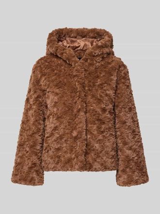Monari Jacke aus Kunstfell mit Kapuze