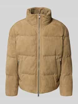 Boss Orange by Hugo Boss Regular Fit Steppjacke aus echtem Lammleder Modell JOCAMP