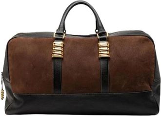 Loewe unisex, Pre-owned, Brun, Taille: ONE Size Sac de voyage Week-end Pre-owned