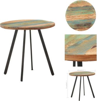 vidaXL Esstisch 80 cm Altholz Massiv - Esstisch - Esstische - Esszimmertisch - Esszimmertische