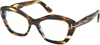 Tom Ford Eyewear lunettes de vue à monture rectangulaire - Marron