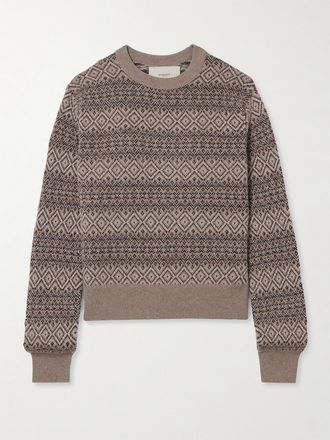 Purdey Kirkstone Kaschmirpullover Mit Fair-isle-muster - Braun