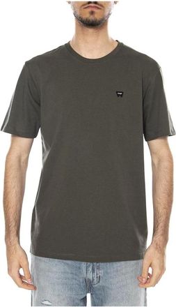 Wrangler Homme, Tops, Vert, Taille: XL T-shirt ras du cou