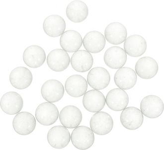 Lurrose 180 Stück Klare Glasperlen Rundes Dekorationsglas mit Polierten Kanten Sicher für Familien als Vase Füller Aquarium-deko Bastelsteine und Pinball Spie