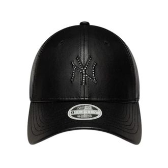 New Era Diamante PU 9Forty - - Accessories - Damen - Schwarzk - ONE SIZE