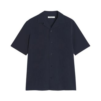 Maison Kitsun&eacute; Homme, Chemises, Bleu, Taille: XL Chemise Boutonn&eacute;e &agrave; Manches Courtes