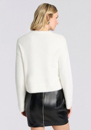 HUGO BOSS Strickpullover Sfurryna Oversize, Crew Neck
