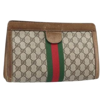 Gucci Pochette en plastique Pre-owned - Femme - Pre-owned - Beige - Taille: ONE Size