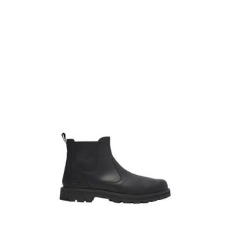 Timberland Schwarze Biker Lederstiefel - - Shoes - Herren - Schwarzk - 43 1/2 EU
