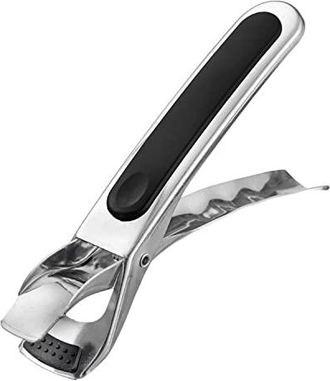 Westmark Ofenzange, Mit gummiertem Griff, Länge: 17,5 cm, Stahl/Silikon, Silber/Schwarz, 10792270