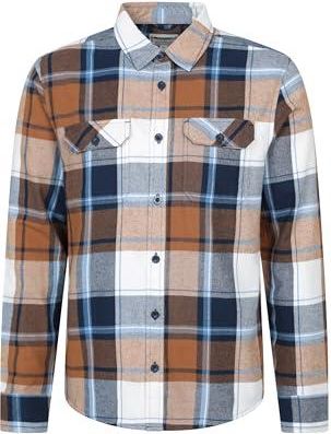Mountain Warehouse Chemise Trace &agrave; Manches Longues et en Flanelle - Homme Bronzer XL
