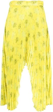 Rokh Femme, Jupes, Jaune, Taille: 34 FR Modello ad arco Pleated Skirt