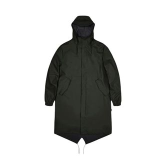 Rains Fishtail Parka Jacke - - Coats - Damen - Gr&uuml;n - XL