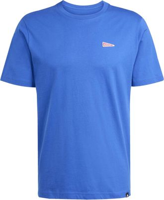adidas Mens Graphic T-Shirt mit Wimpelmotiv Royal Blue M