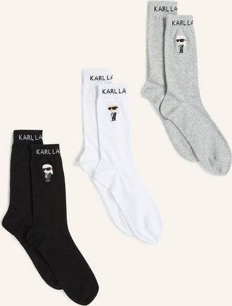 Karl Lagerfeld 3er-Pack Socken schwarz