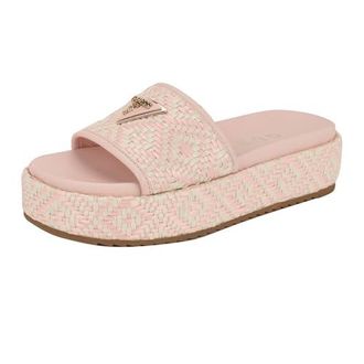 Guess Femme Longoh Sandale, Rose Clair Blanc 680, 38 EU