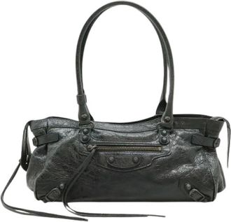 Balenciaga Pre-owned Le City East West Leather 2way Bag - Femme - Pre-owned - Noir - Taille: ONE Size