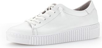 Gabor Damen Low-Top Sneaker, Frauen Halbschuhe,Best Fitting,Strassenschuhe,Sportschuhe,Freizeitschuhe,Turnschuhe,Laufschuhe,Weiss,40.5 EU / 7 UK
