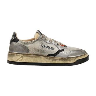 Autry Femme, Chaussures, Gris, Taille: 38 EU Medalist Low Super Vintage