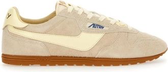 Autry Homme, Chaussures, Beige, Taille: 43 EU Medalist Low Top Baskets