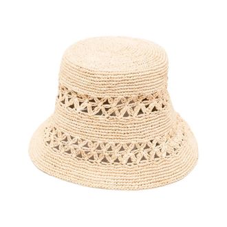 Zimmermann Raffia Bucket Hat - - Accessories - Damen - Beige - S/M
