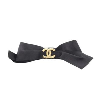Chanel Pre-owned Satin-Haarspange - - Pre-owned - Damen - Schwarzk - ONE SIZE