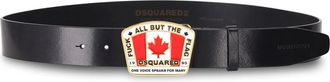 Dsquared2 Gürtel - Gürtel mit Logo-Schnalle - Gr. 100 - in Schwarz - für Damen